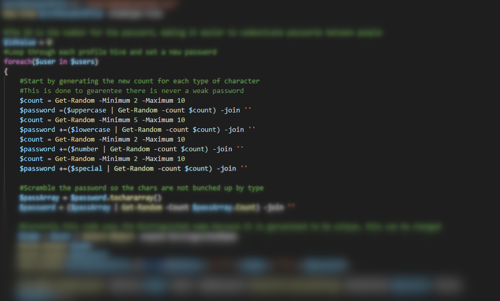 CCDC Powershell Script For Password Changes